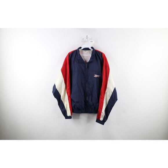 Reebok | Jackets & Coats | Vintage 9s Reebok Mens Medium Distressed Big ...